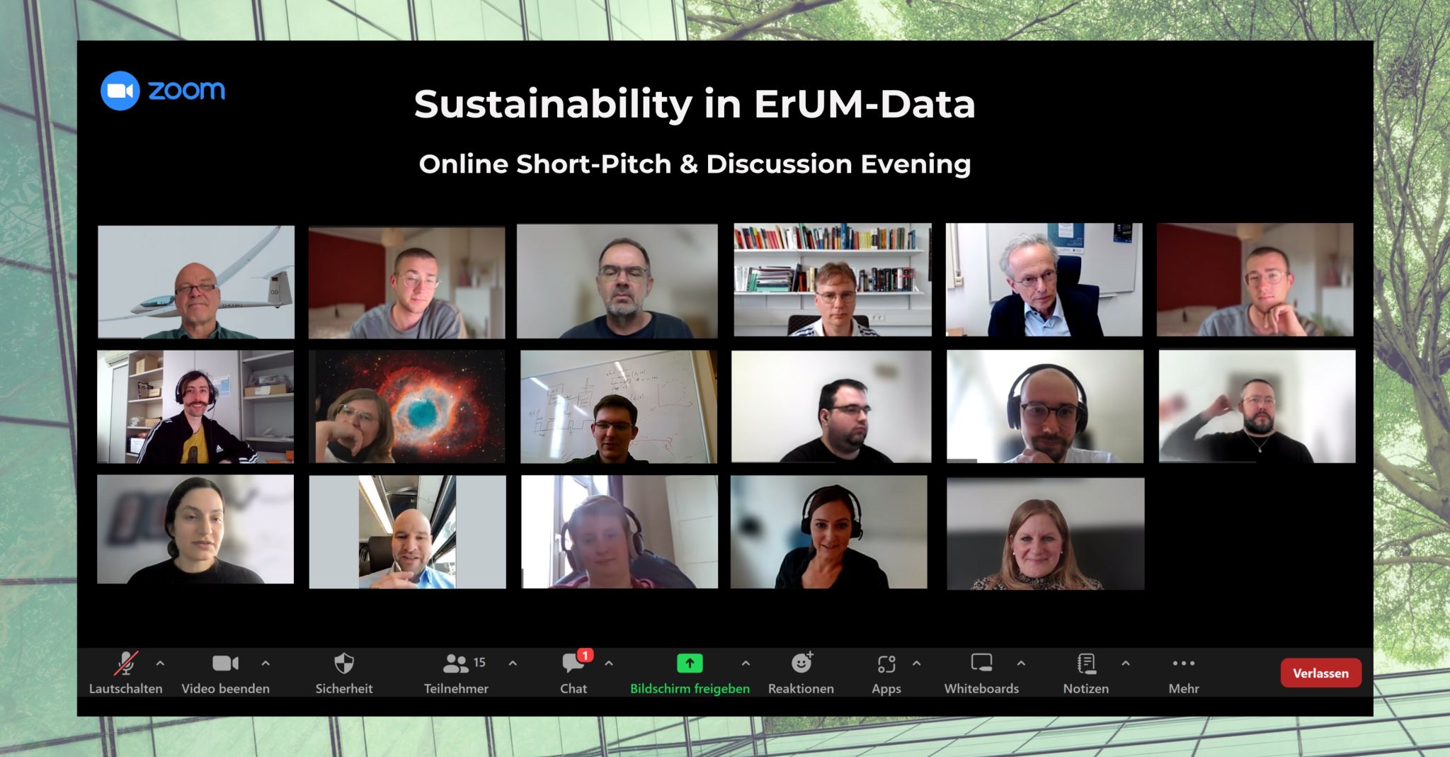 Sustainability Online Short-Pitch & Discussion Evening - ErUM-Data-Hub